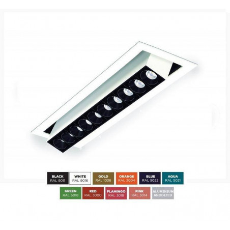 LENT MOTION RECESSED LAMP 10X2W 10212.RF - Litehouse Interiors